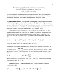 Postscript to my paper, Probability Kinematics and Commutativity(Phil.Sci 69,2002) - PhilSci-Archive
